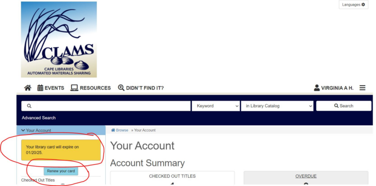 How to renew your library card - Brooks Free Library